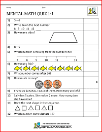 2nd Grade Mental Math Worksheets