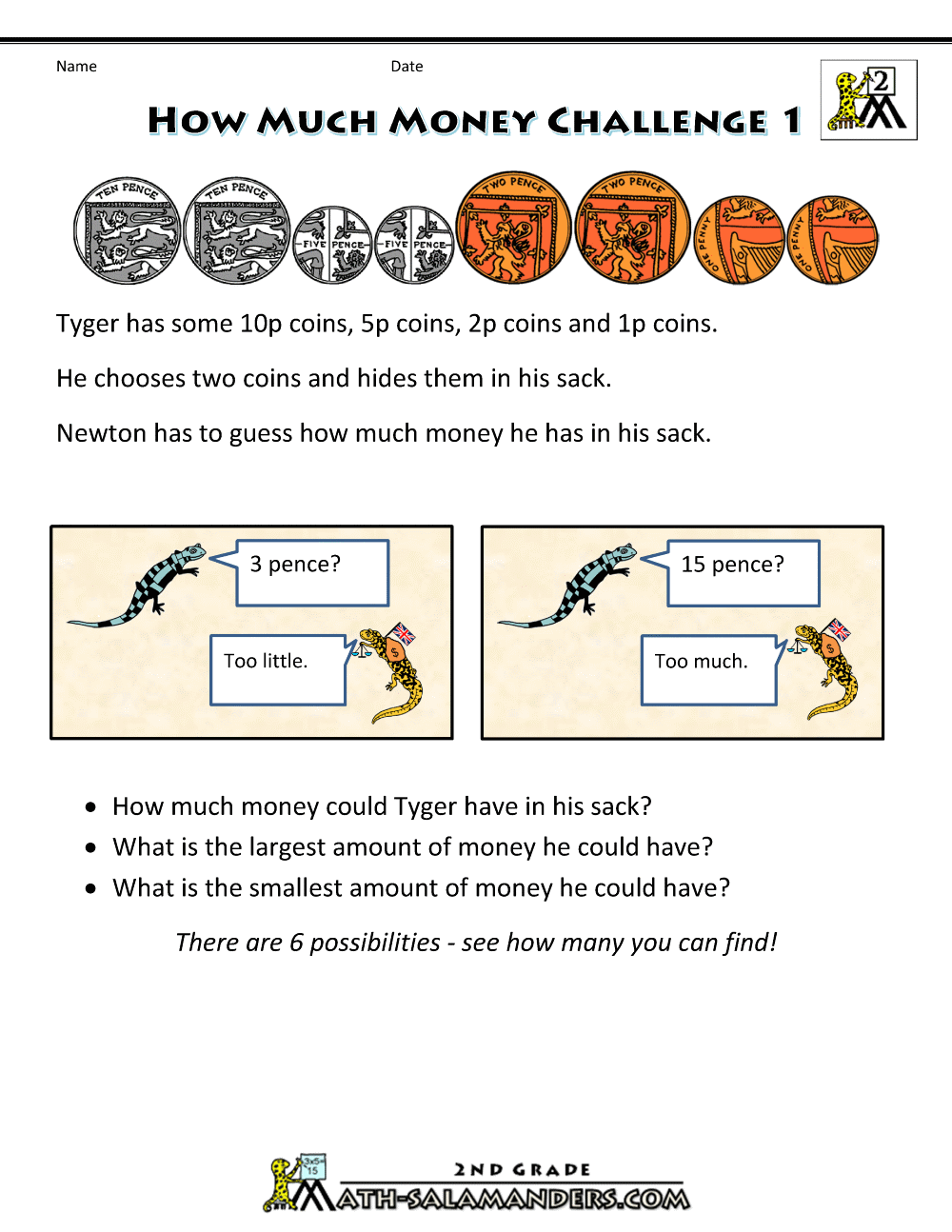 Maths Money Worksheets Solving Maths Challenges