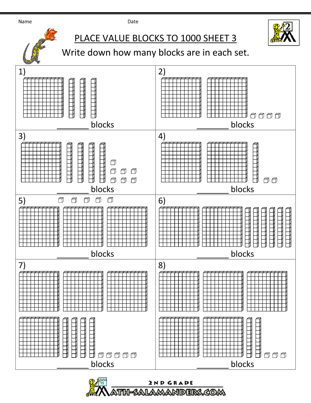 Place Value Blocks With 3 Digit Number