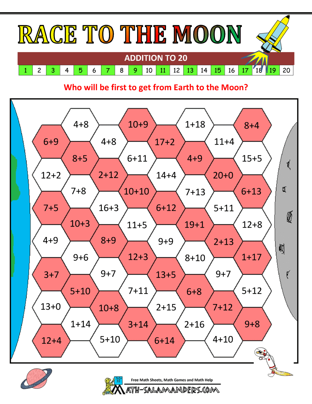 Addition Math Games 2nd Grade